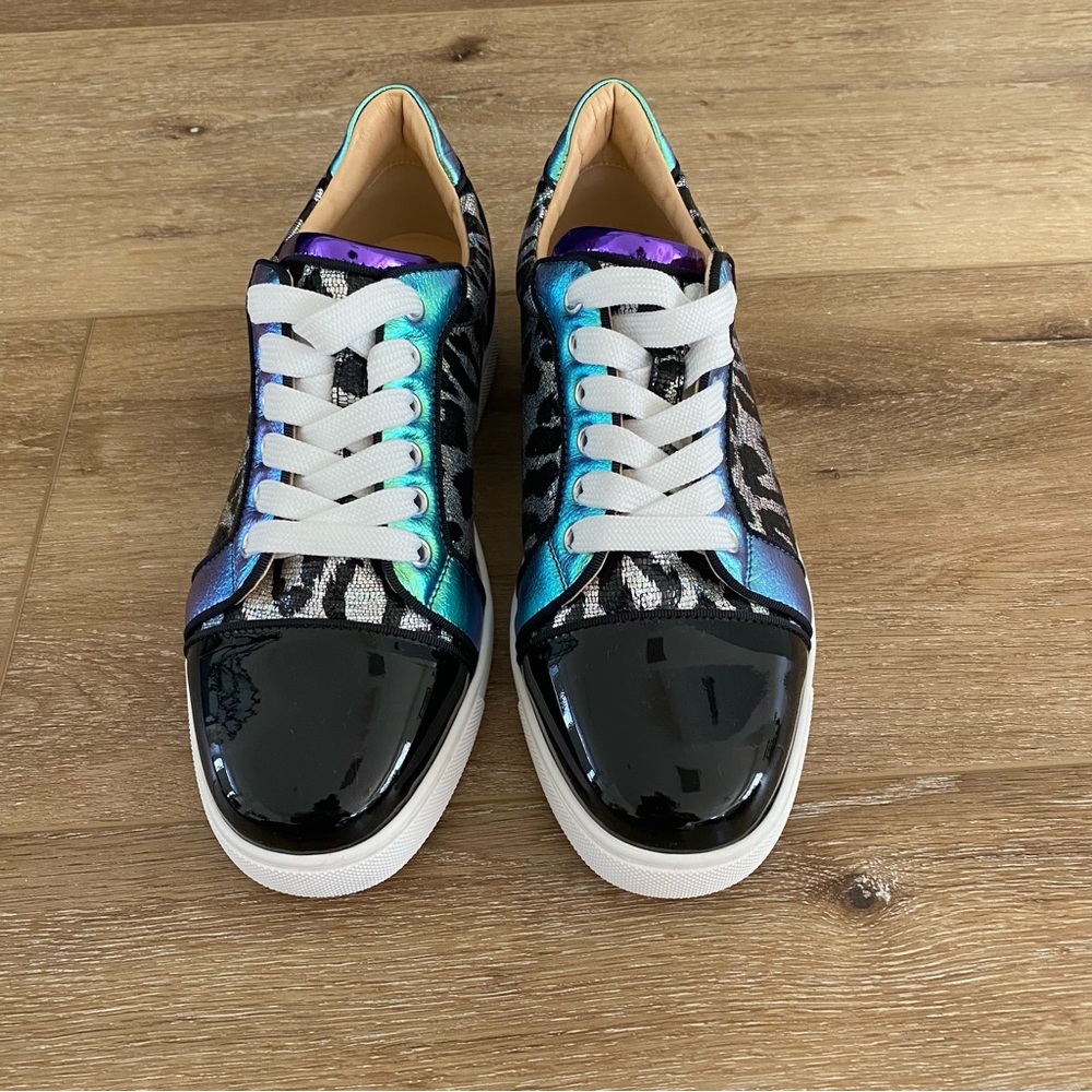 Christian Louboutin Vieira Orlato Flat Lop Top Sneaker - Gem